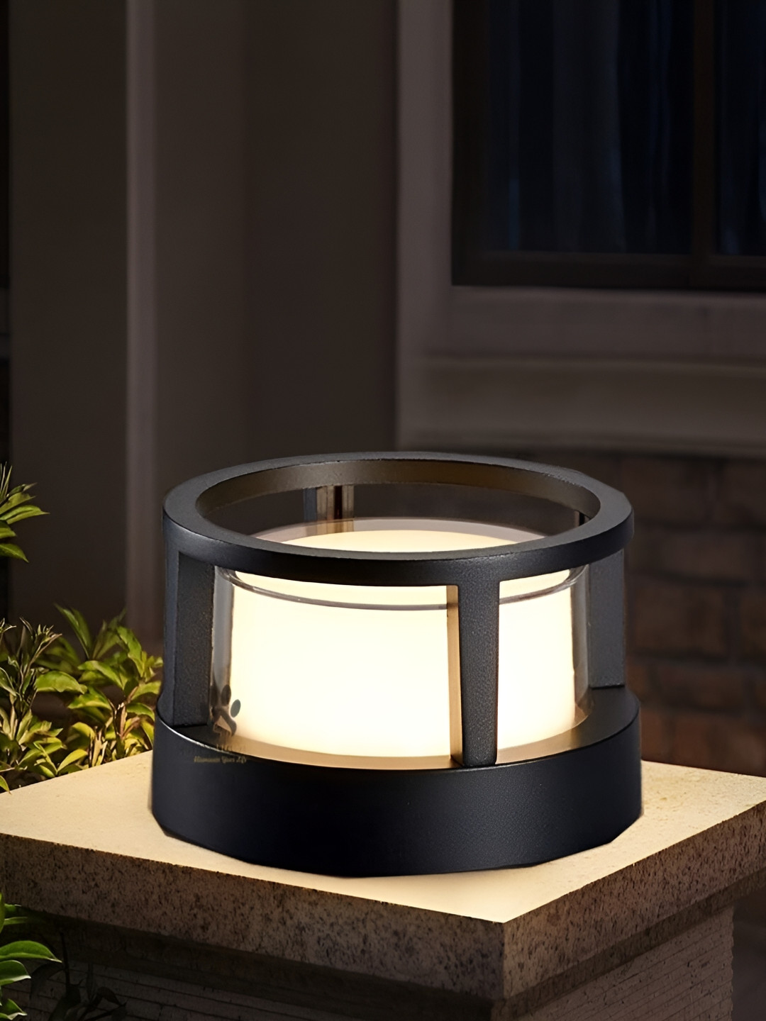 Buy Mufasa Black 12 Watts Round LED Outdoor Lamp - Outdoor Lamps for ...
