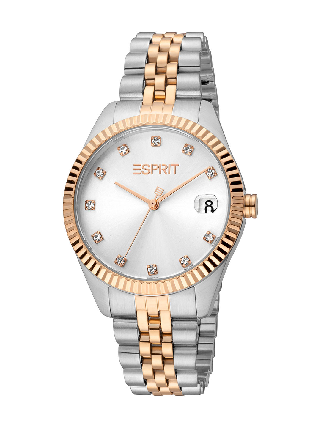Buy ESPRIT Women Embellished Dial & Stainless Steel Straps Analogue ...
