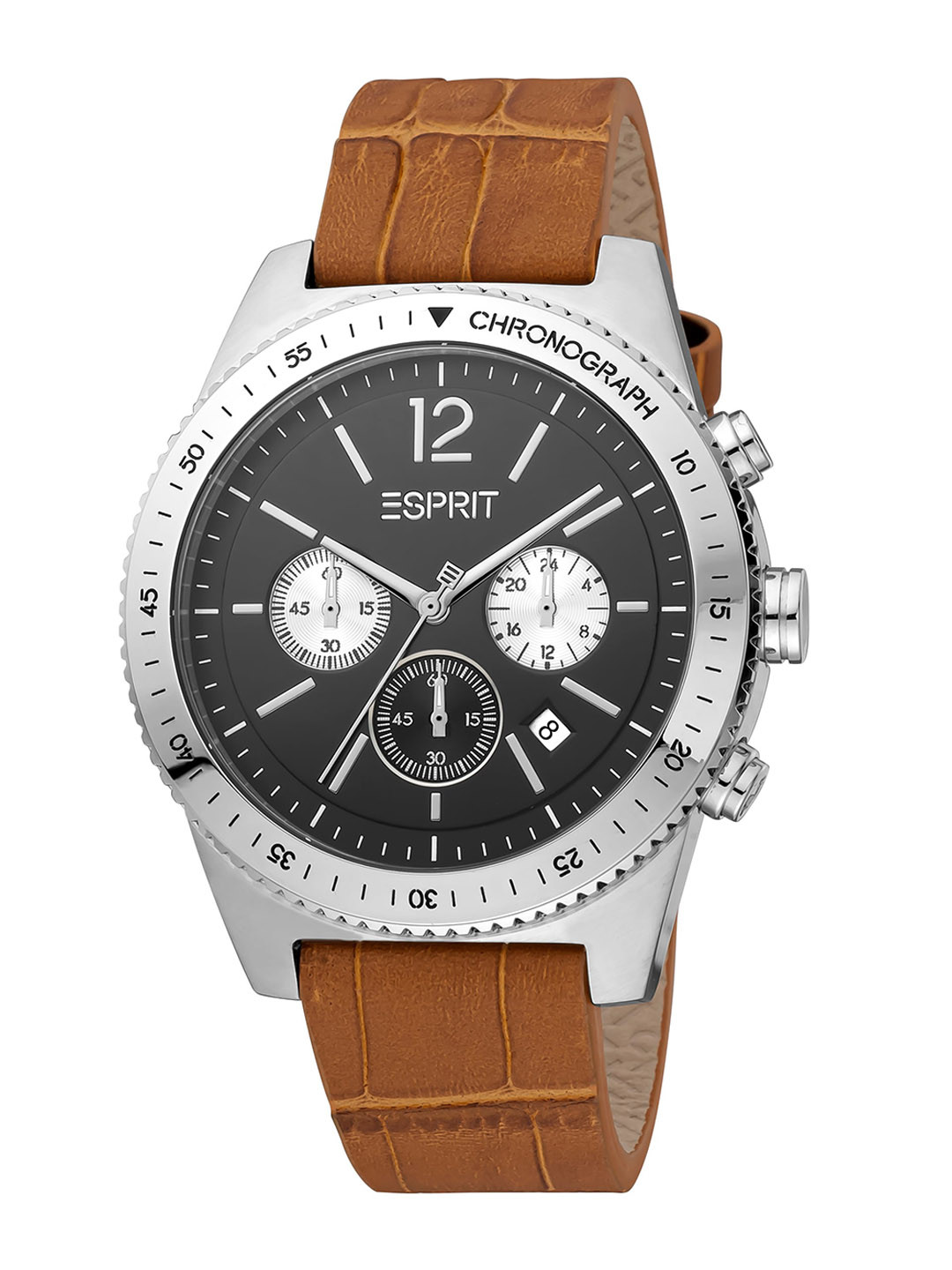Buy ESPRIT Men Leather Straps Analogue Watch ES1G307L0025 - Watches for ...