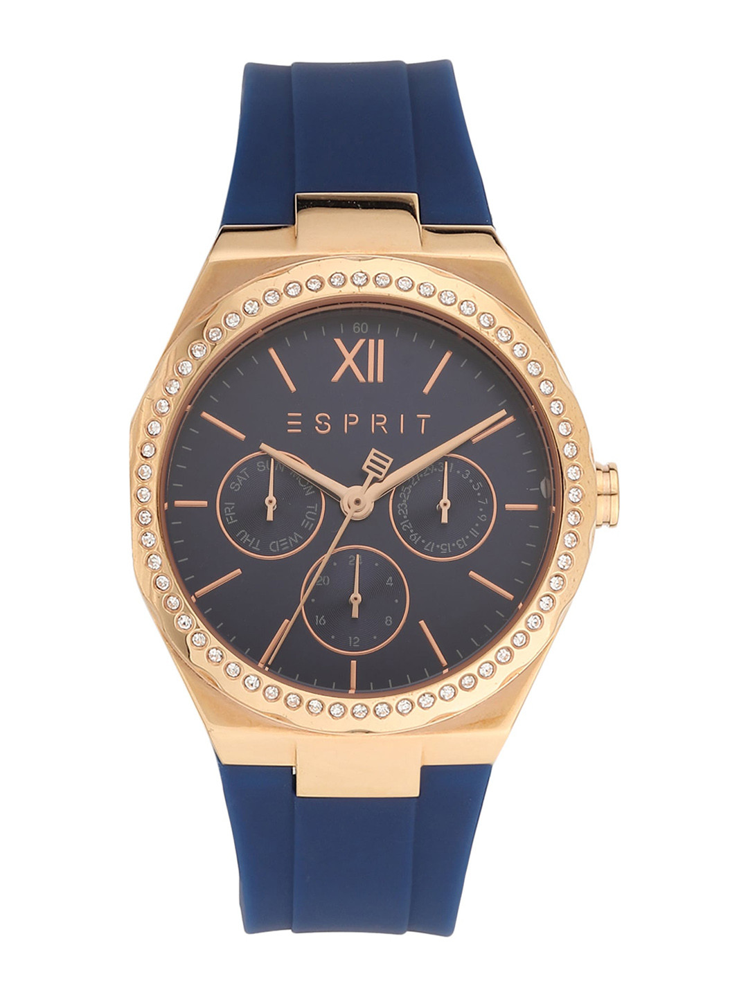 Buy ESPRIT Women Embellished Dial & Stainless Steel Straps Analogue ...