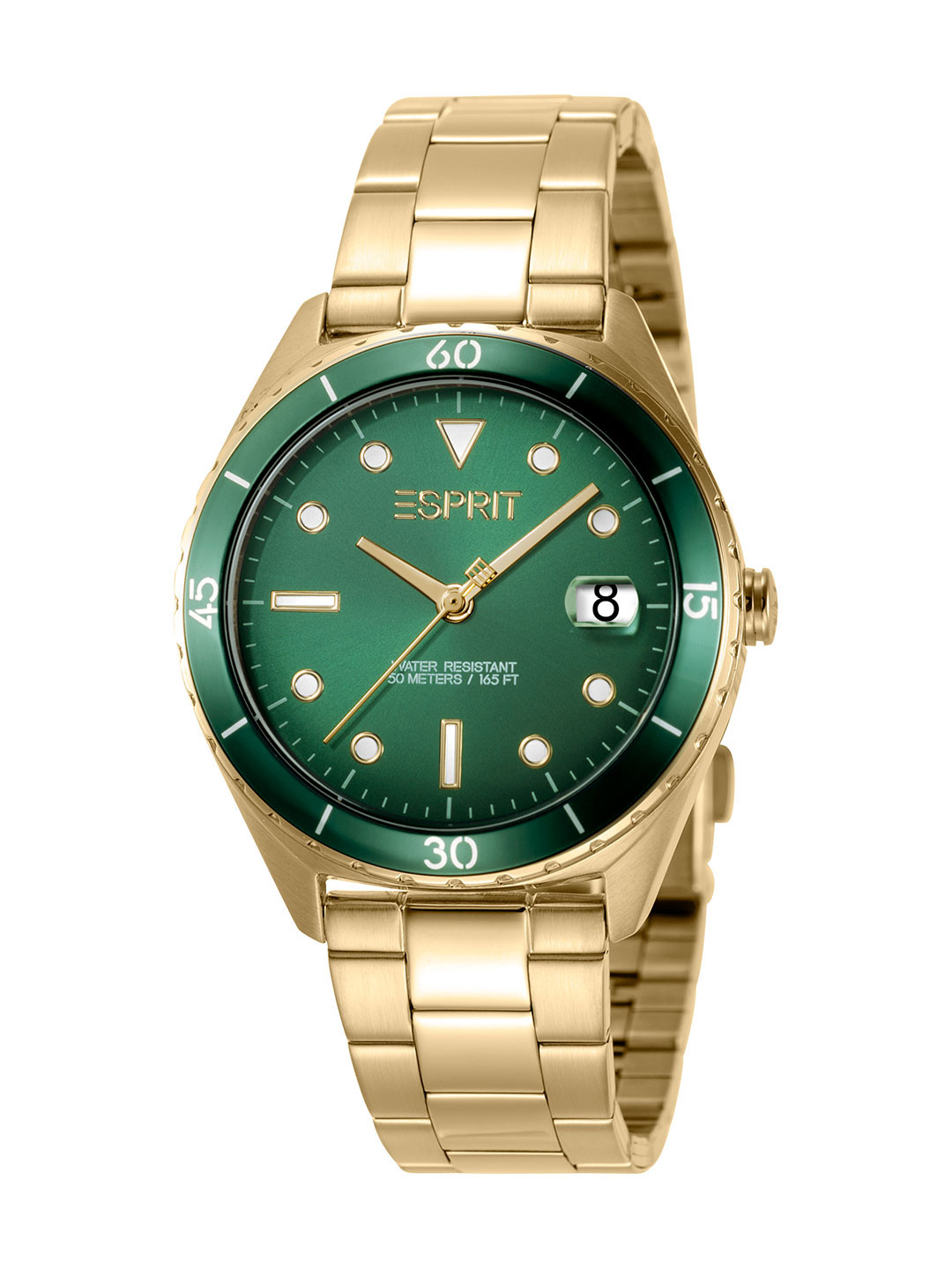 Buy ESPRIT Women Textured Dial & Stainless Steel Straps Analogue Watch ...