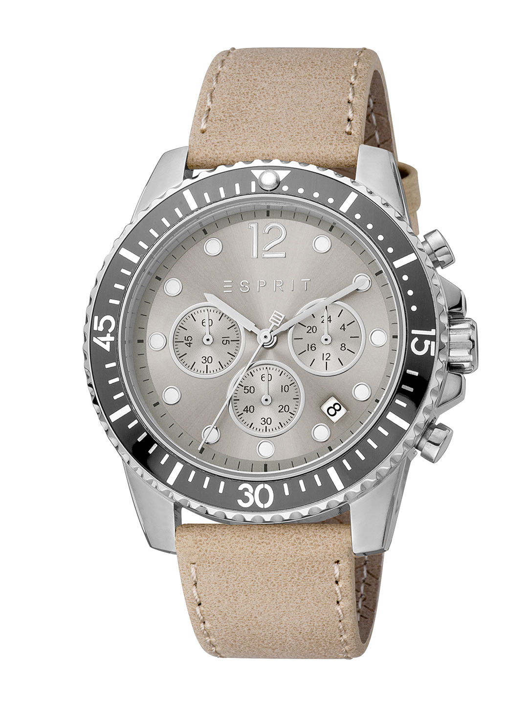 Buy ESPRIT Men Brass Dial & Leather Straps Analogue Watch ES1G392P0035 ...