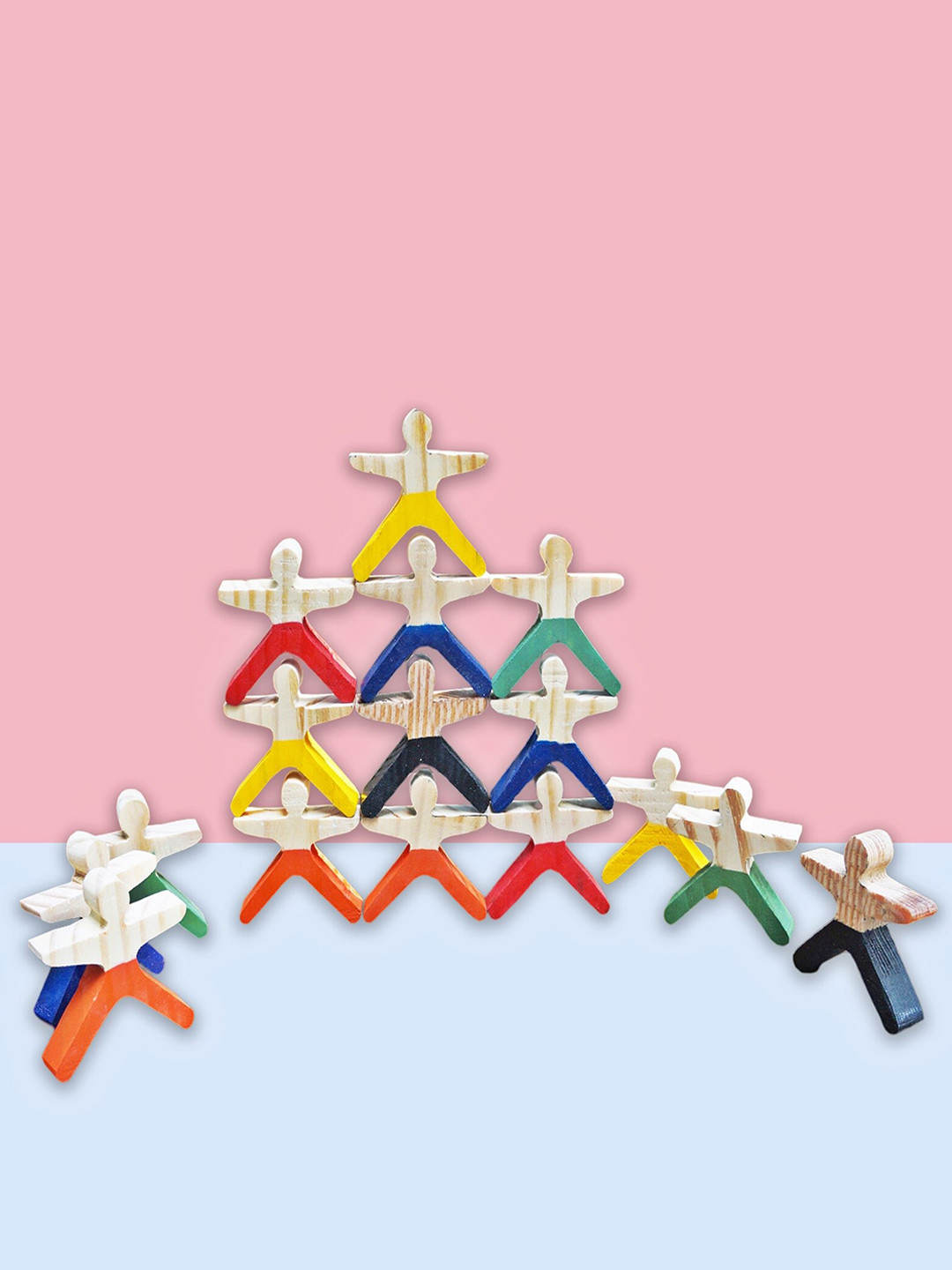 Buy MUREN Kids Wooden Acrobats Balancing & Stacking Toy - Activity Toys ...