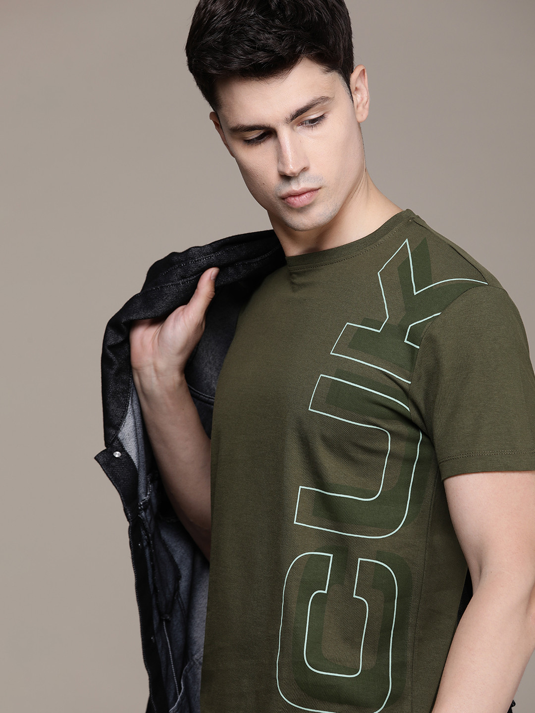Buy FCUK Brand Logo Printed Pure Cotton Oversized T Shirt - Tshirts for ...