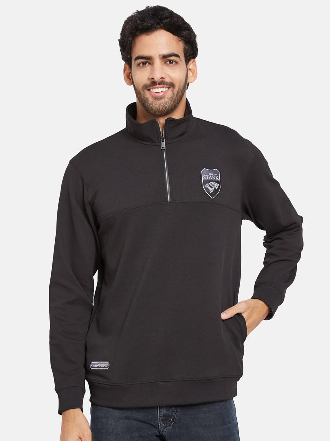 Buy Octave Mock Collar Fleece Pullover Sweatshirt - Sweatshirts for Men ...