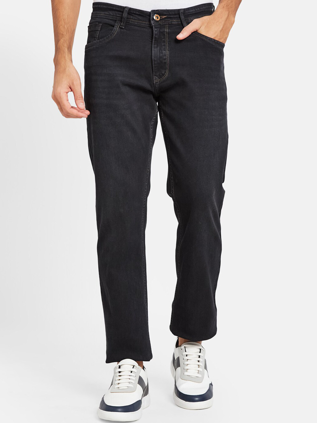 Buy Octave Men Mid Rise Clean Look Stretchable Jeans - Jeans for Men ...