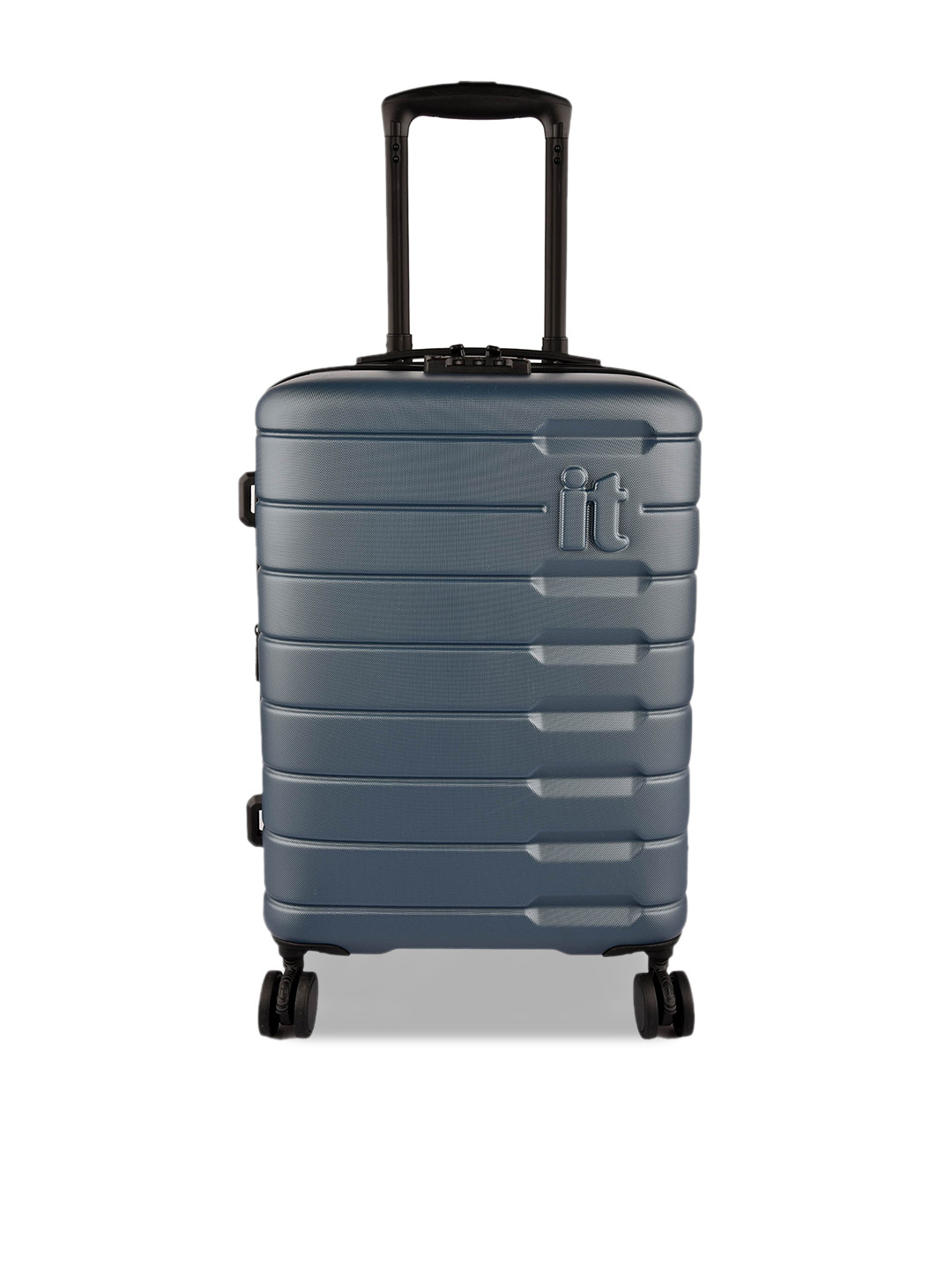 Buy IT Luggage Incision Striped Hard Sided Small Trolley Suitcase 53 L ...