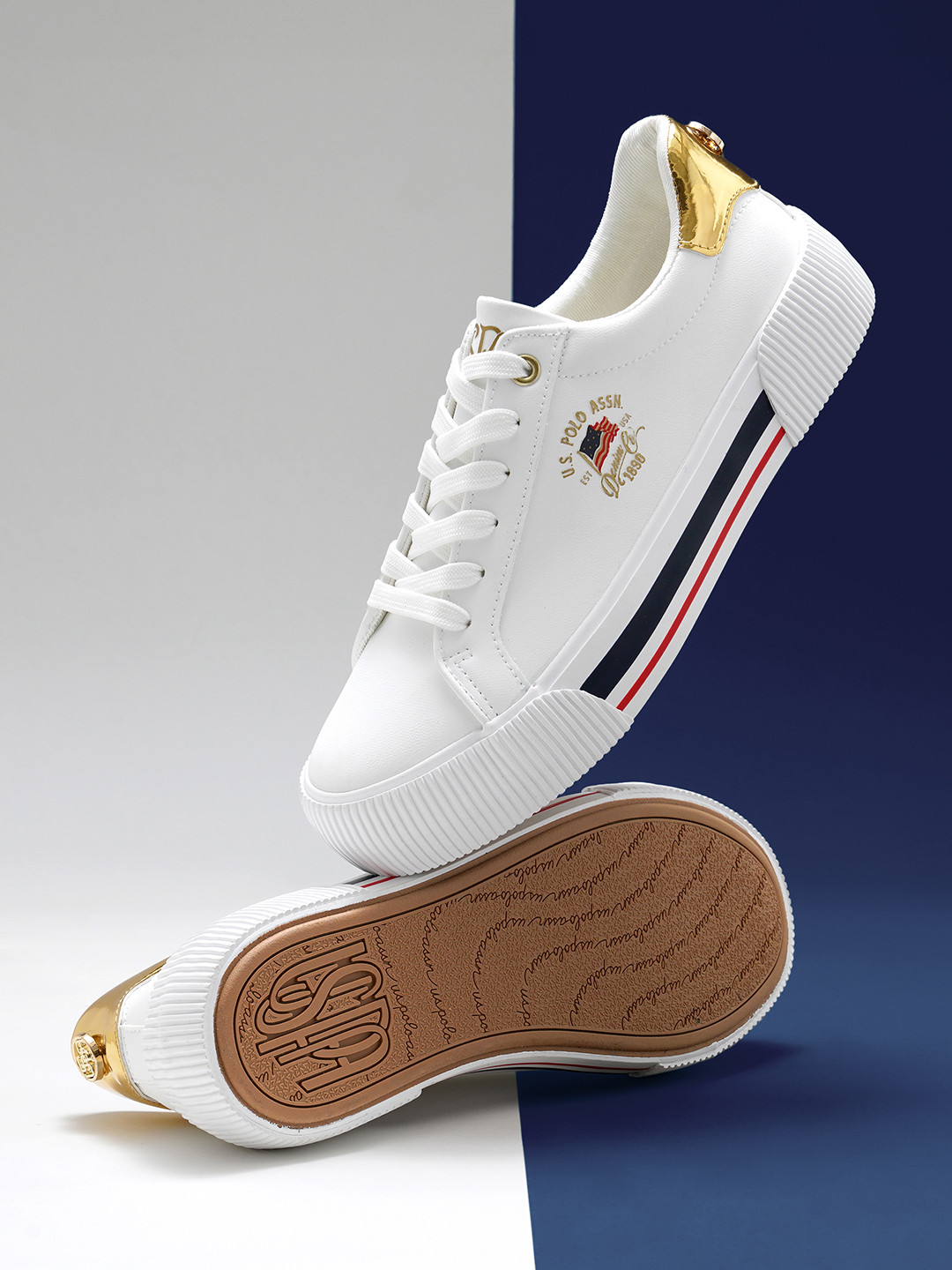 Buy U.S. Polo Assn. Women LIZZIE Comfort Insole Sneakers - Casual Shoes ...