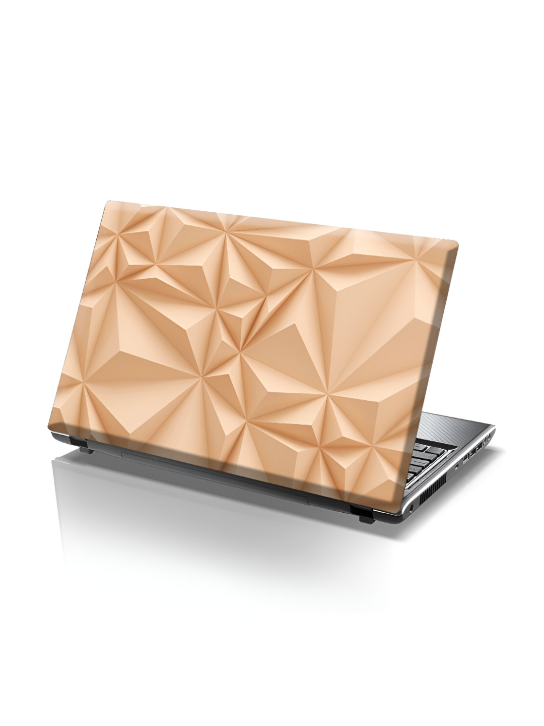 Buy CVANU Beige Geometric Self Adhesive Laptop Sticker - Decals And ...