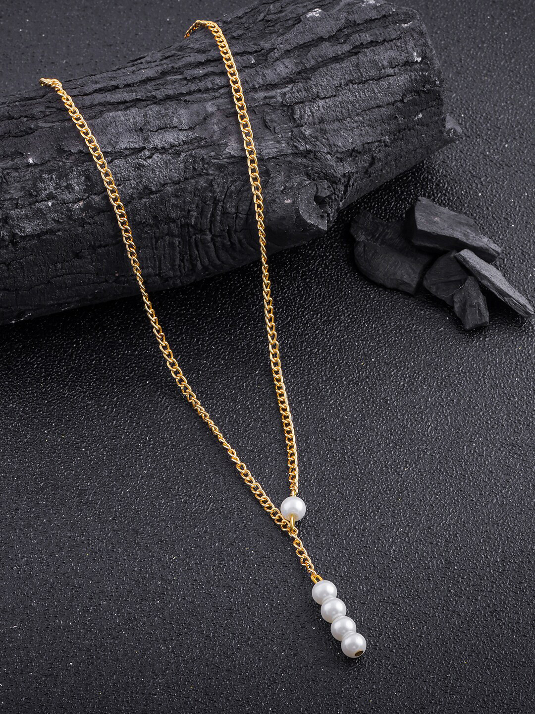 Buy DressBerry Gold Plated Beaded Chain - Necklace And Chains for Women ...