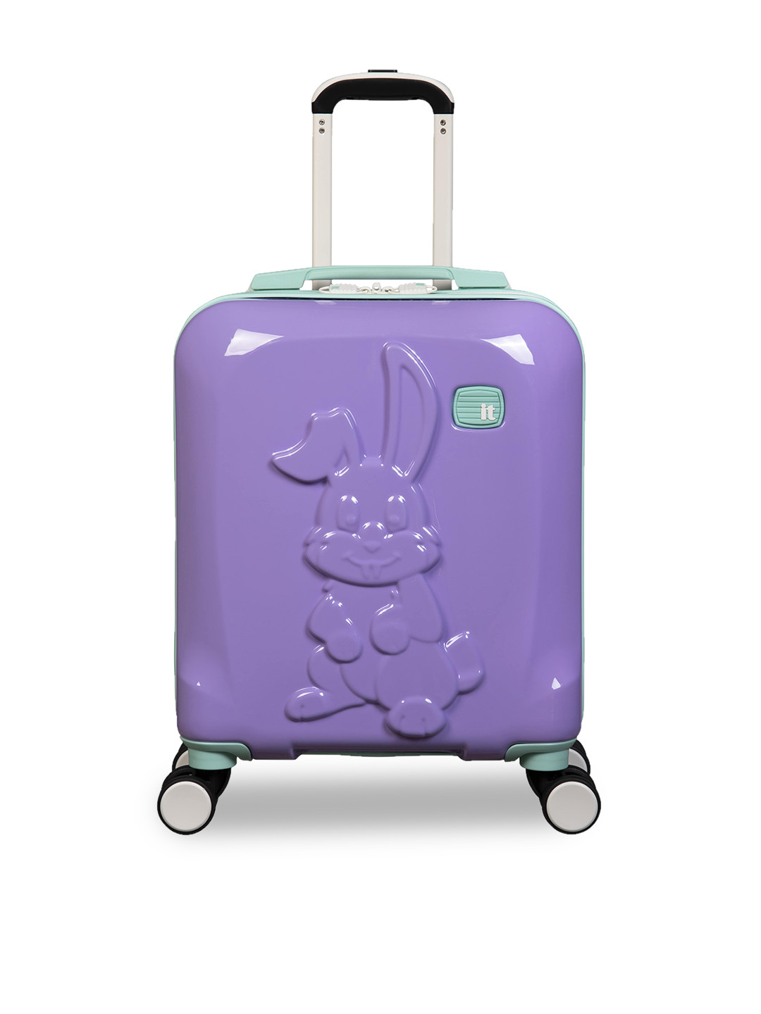 Buy IT Luggage Kids Cotton Tail Textured Hard Sided Cabin Trolley Bag ...