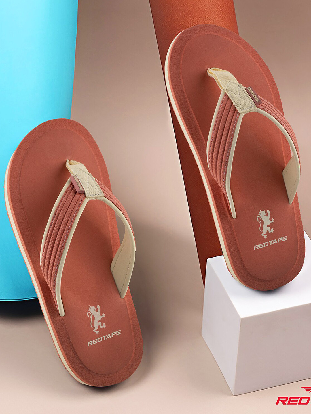 Buy Red Tape Women Thomes Textured Lightweight Fabric Thong Flip Flops ...