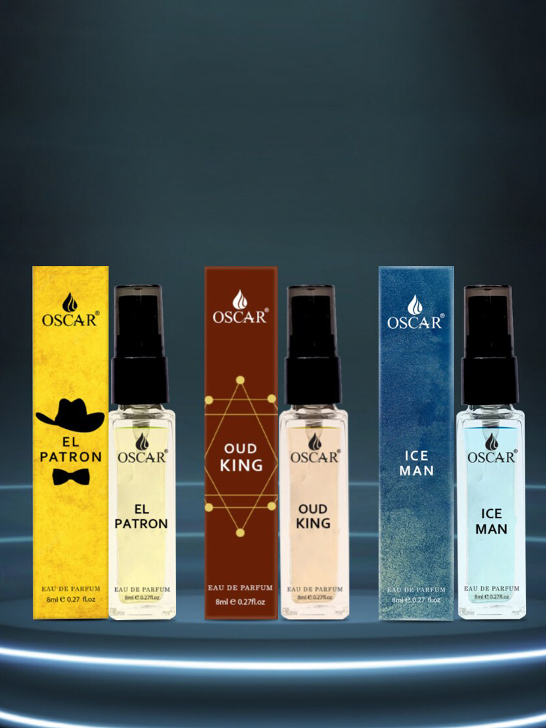 Buy OSCAR Men El Patron Ice Man & Oud Long Lasting Eau De Parfum 8ml ...