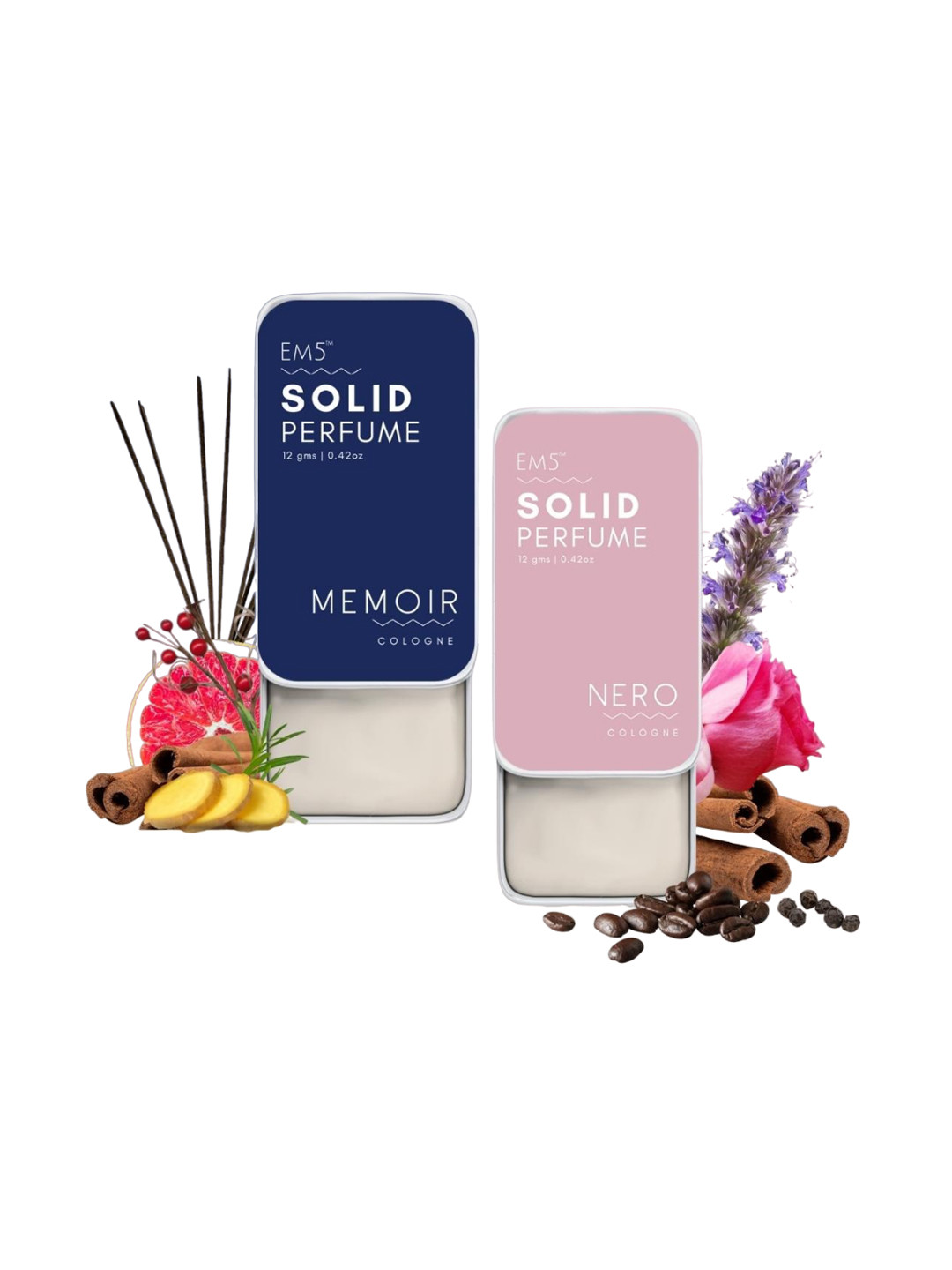 Buy EM5 Solid 2 Pcs Memoir Nero Perfume 12g Each - Perfume for Unisex ...