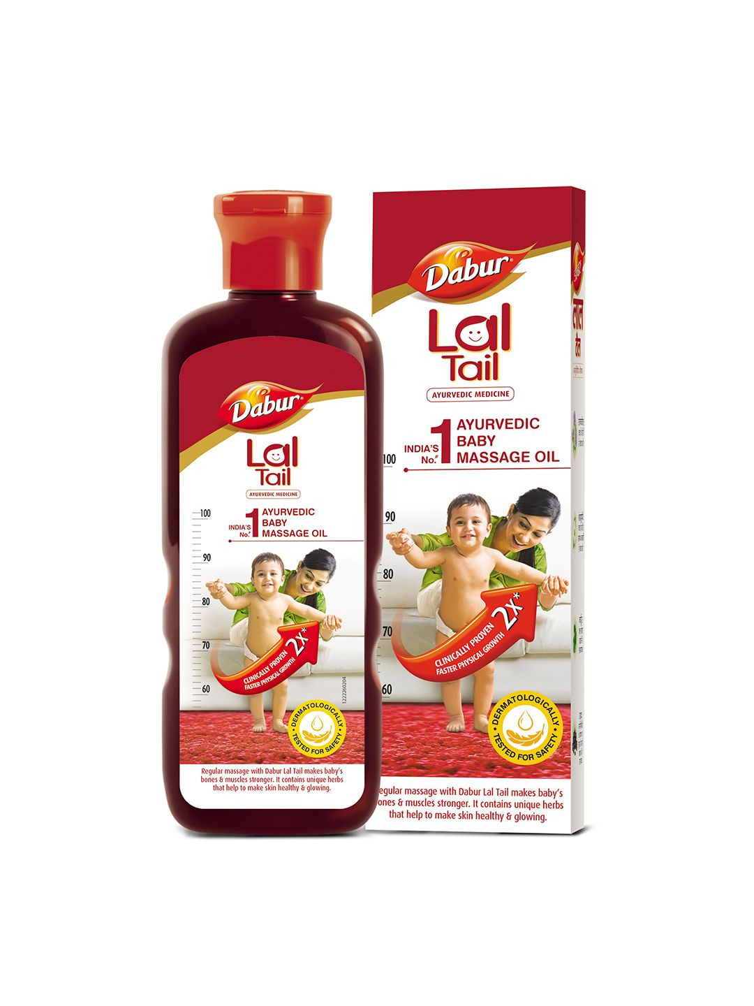 Buy Dabur Lal Tail Ayurvedic Baby Massage Oil 500ml - Baby Body Oil for ...