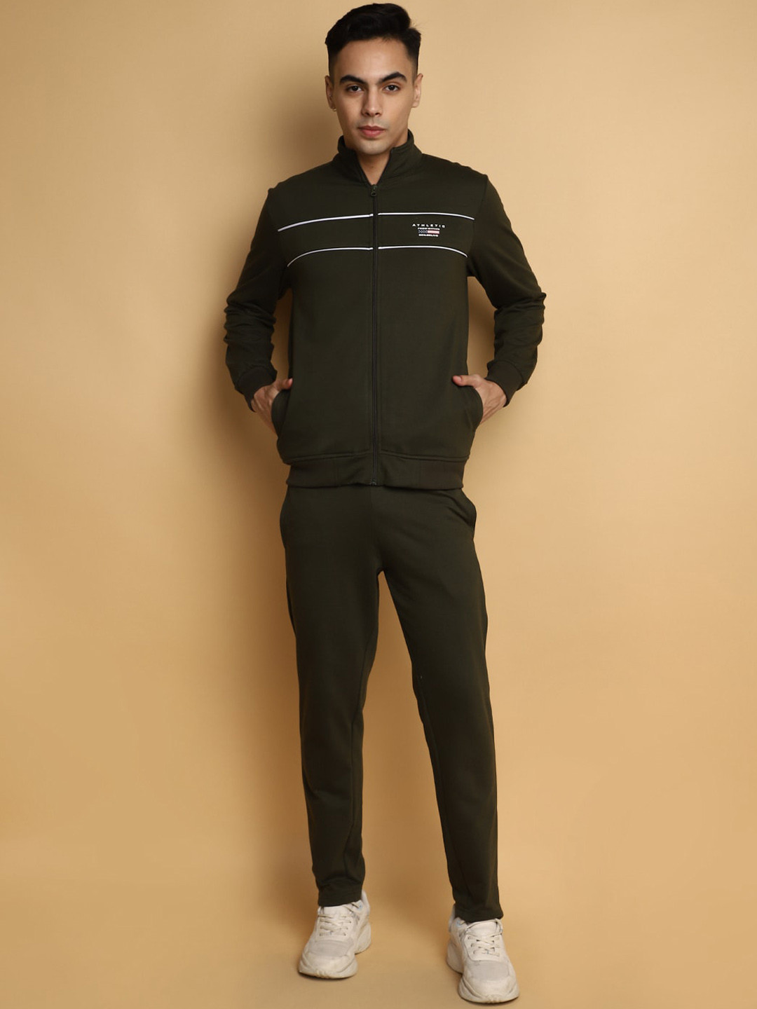 Buy V Mart Mock Collar Tracksuit - Tracksuits for Men 26399304 | Myntra
