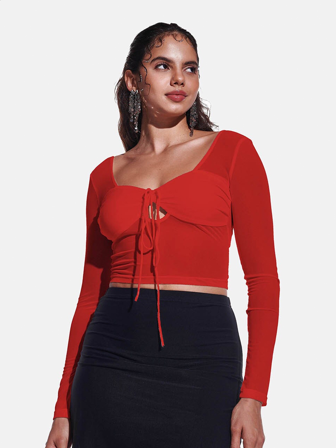 Buy Izf Sweetheart Neck Crop Top Tops For Women 26401258 Myntra