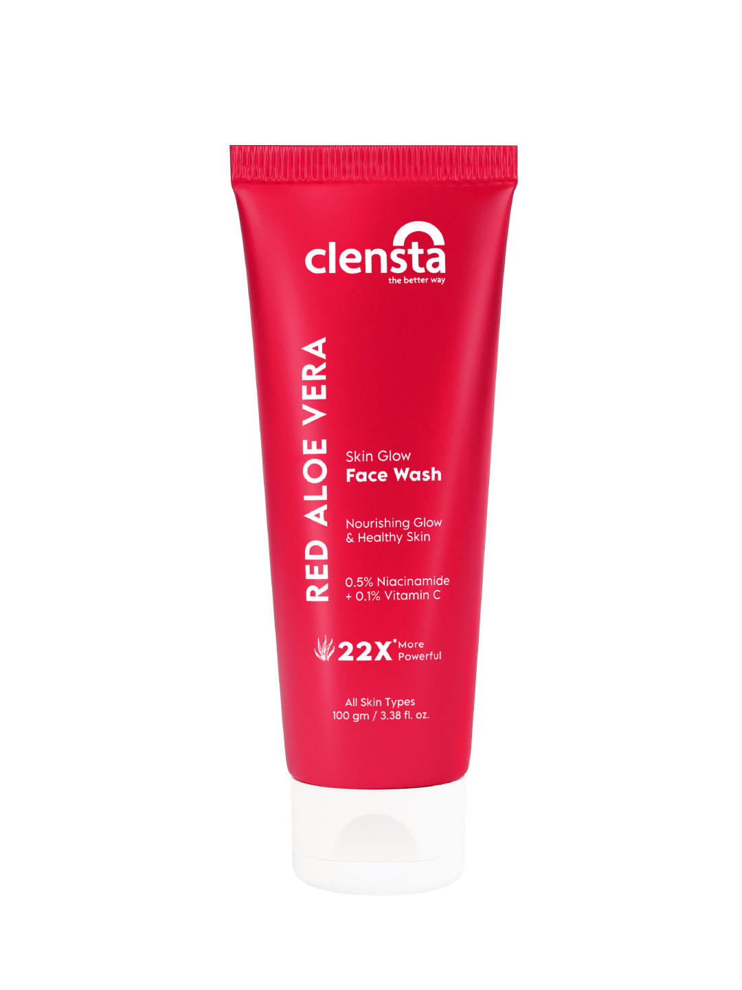 Buy Clensta Skin Glow Face Wash With Red Aloe Vera For Hydrating 100g ...