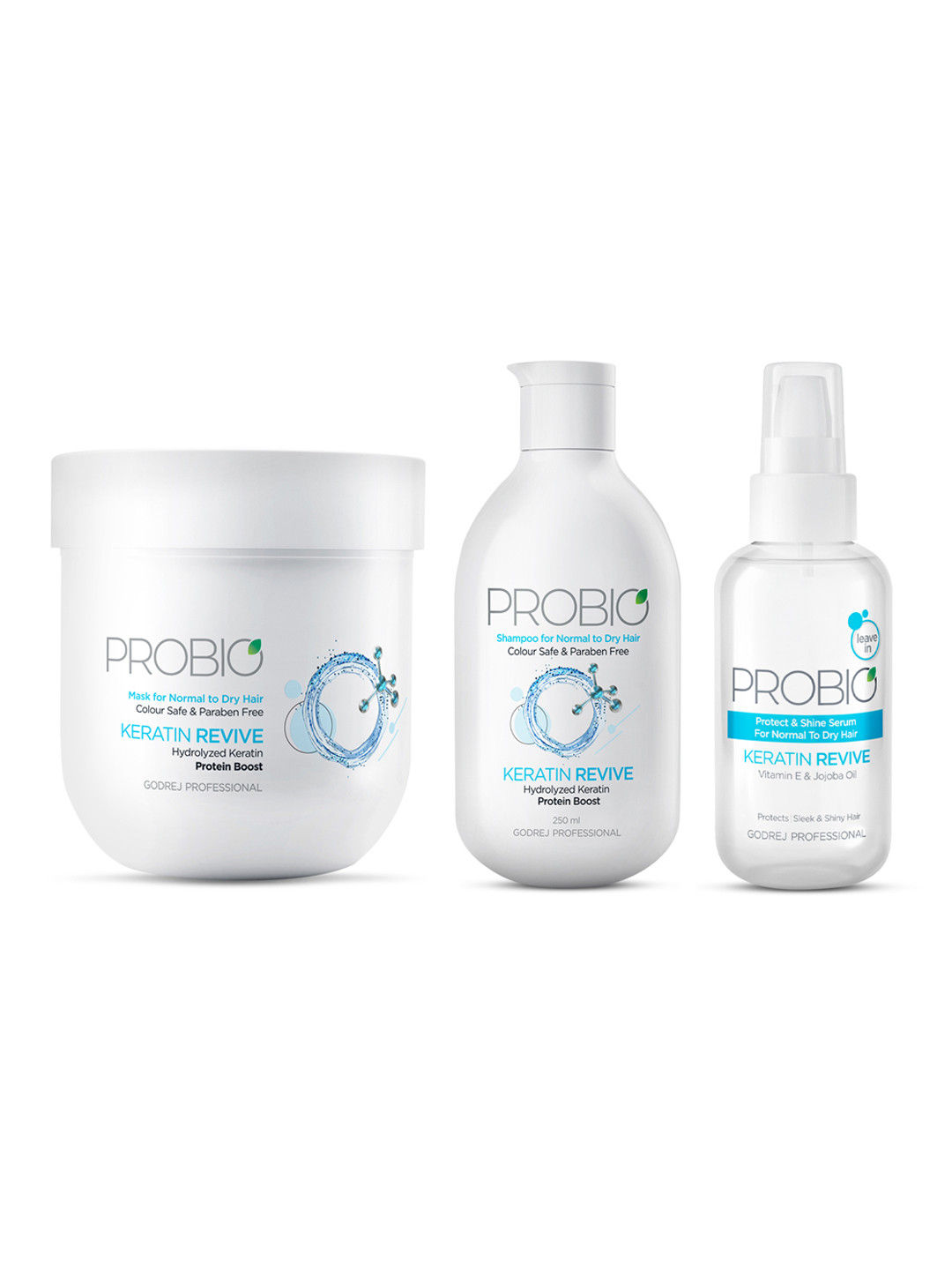 Buy Godrej Professional Set Of Probio Keratin Revive Shampoo + Hair ...