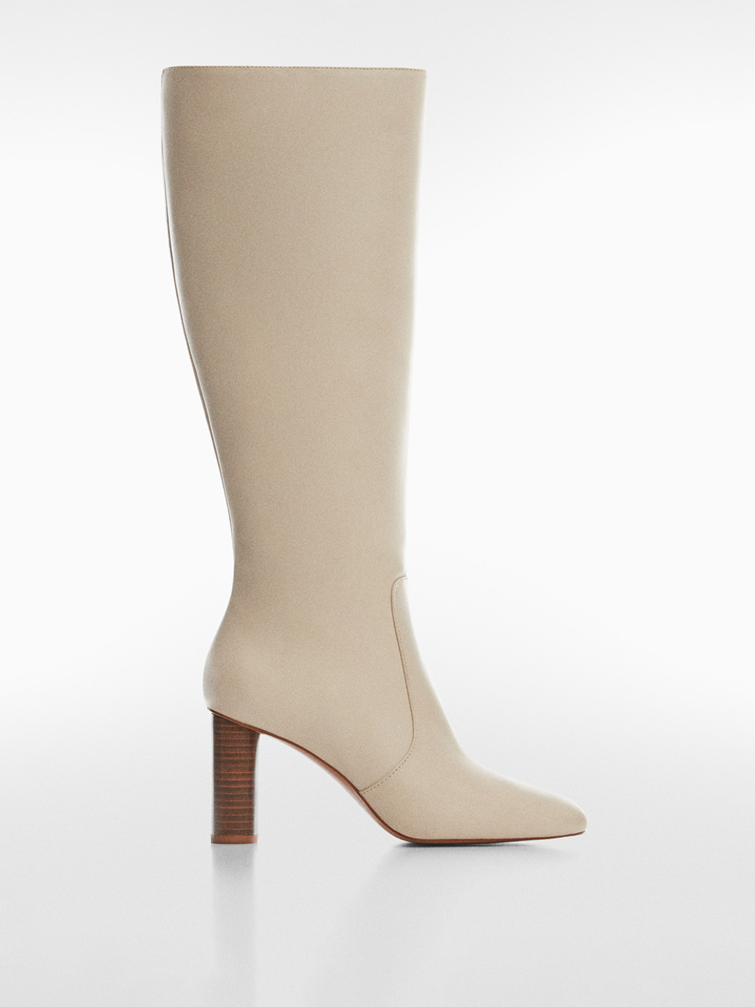 Buy MANGO Women Leather High Top Regular Boots - Boots for Women ...