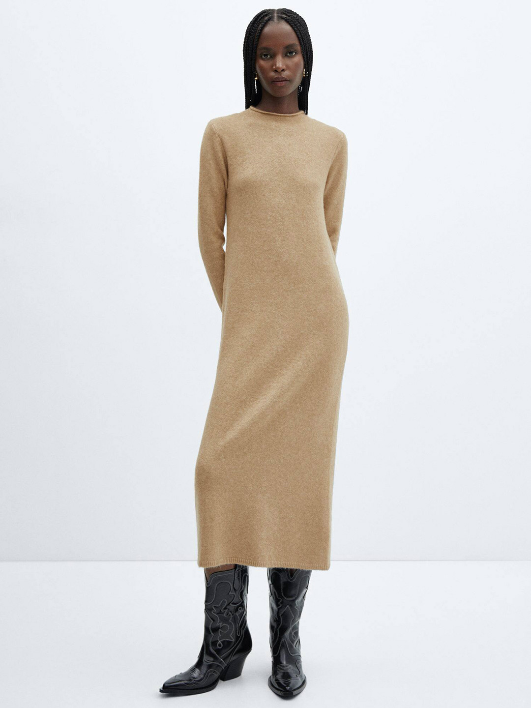 Buy MANGO Knitted Sweater Midi Dress - Dresses for Women 26412088 | Myntra
