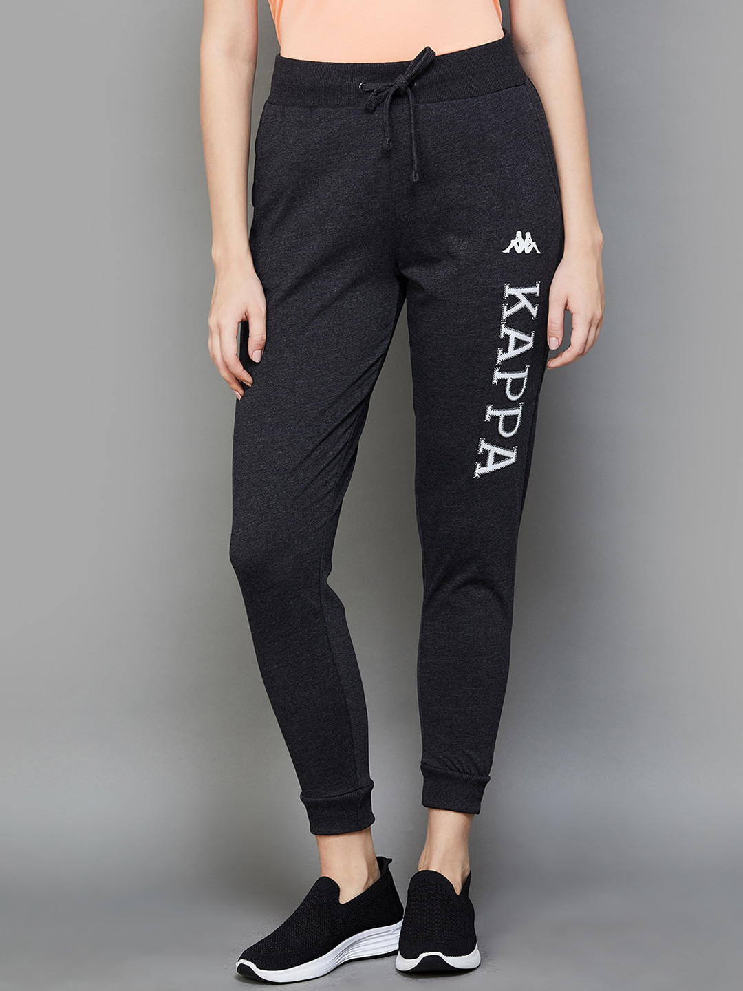 Buy Kappa Women Typography Printed Joggers - Track Pants for Women ...