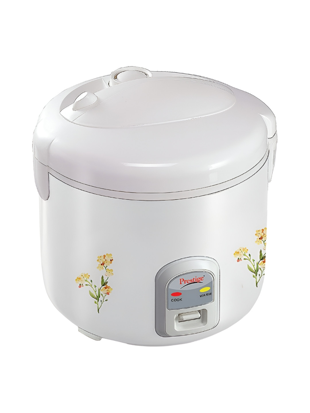Buy Prestige Delight White Printed Aluminium 230W Electric Rice Cooker ...