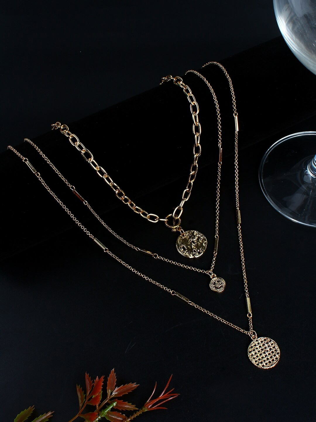 Buy KPOP Gold Toned Gold Plated Necklace - Necklace And Chains for ...