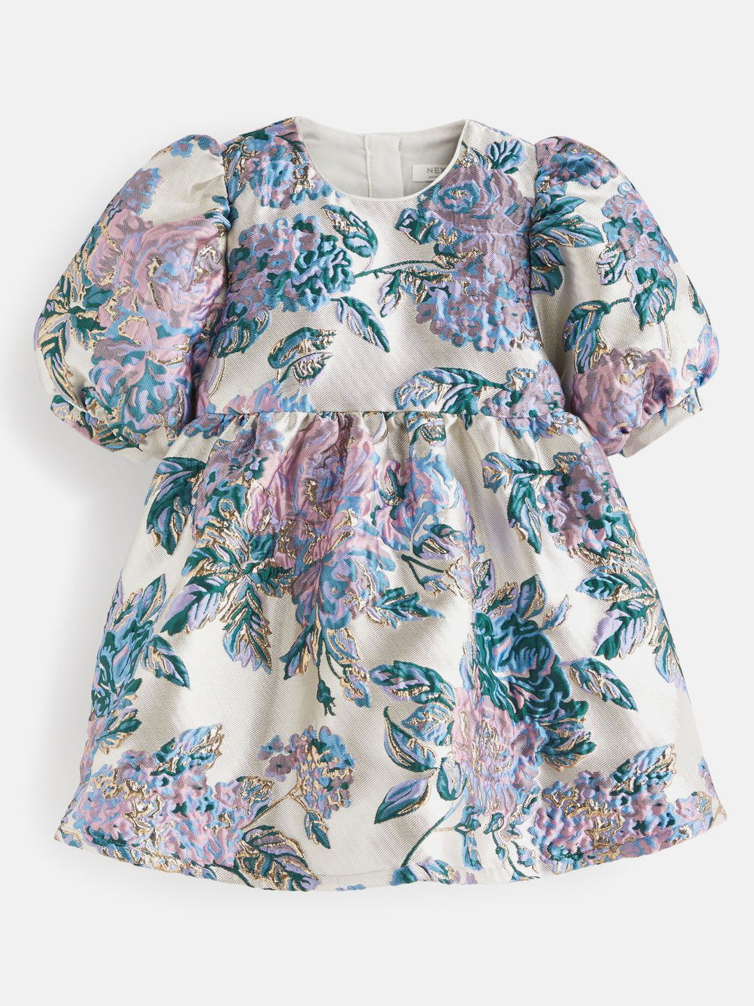 Buy NEXT Infant Girls Floral Jacquard Fit & Flare Dress - Dresses for ...