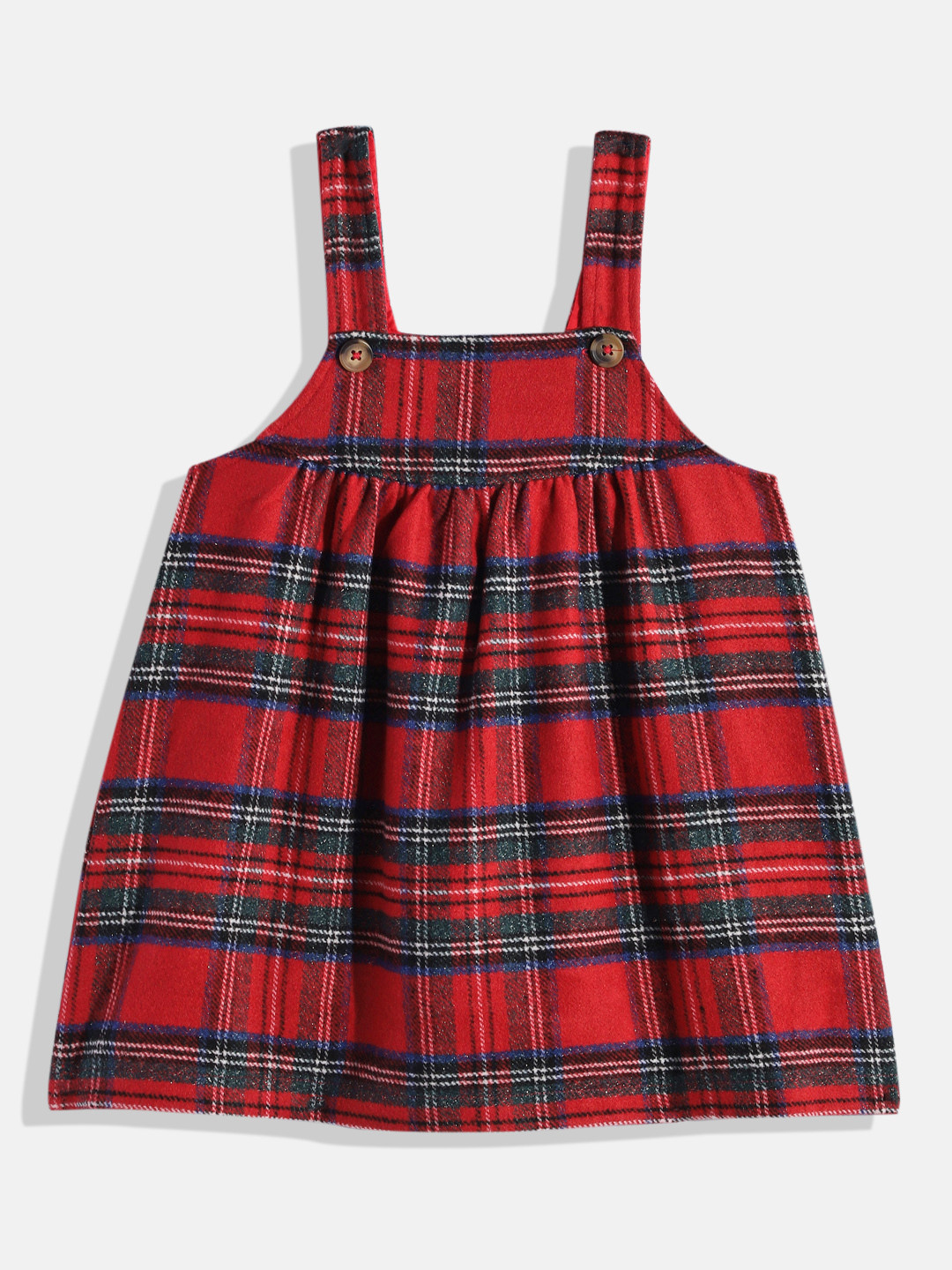 Buy NEXT Girls Checked Pinafore Dress - Dresses for Girls 26423770 | Myntra