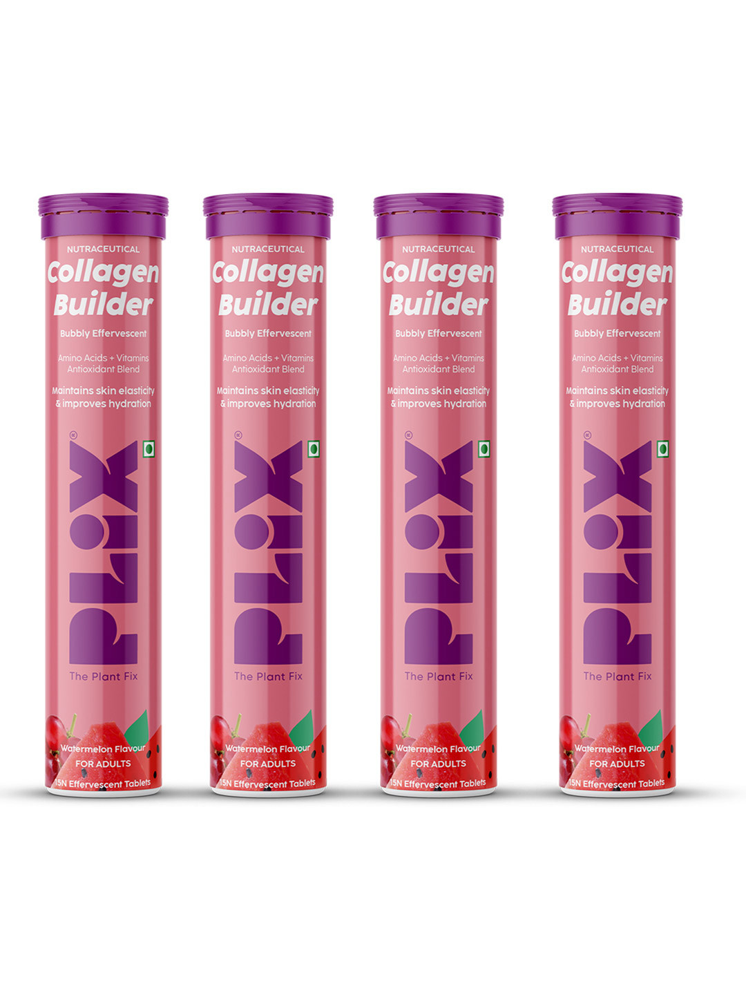 Buy PLIX THE PLANT FIX Set Of 4 Collagen Builder Bubbly Tablets ...