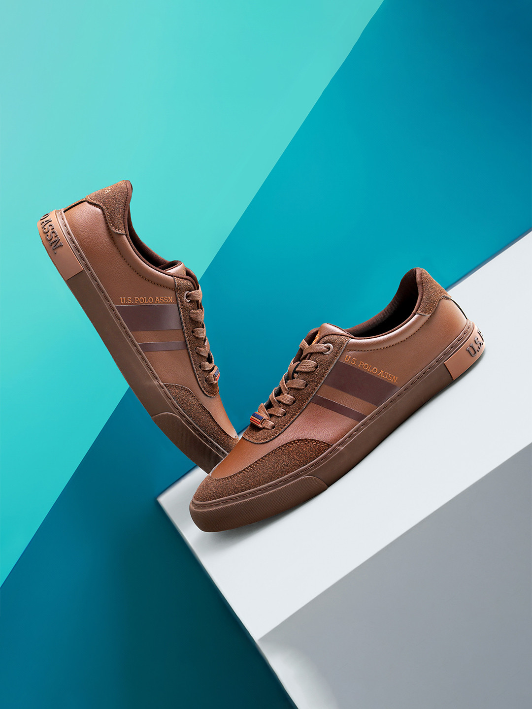 Buy U.S. Polo Assn. Men Textured Lace Up Sneakers - Casual Shoes for ...