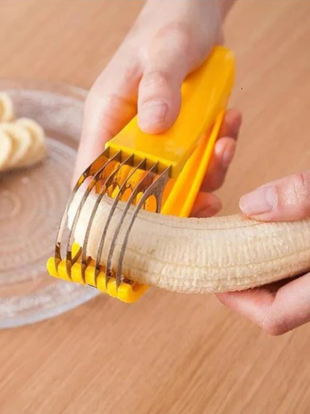 Buy THEDECORKART Yellow Fruit And Vegetable Slicer Cutter - Chopper for ...