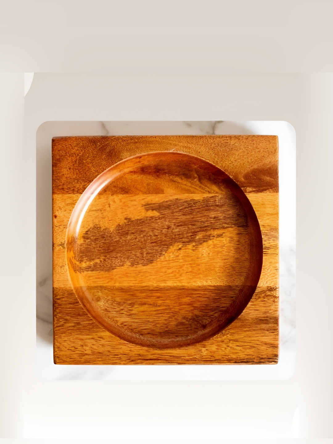 Buy BYORA HOMES Brown Wooden Food Platter - Food Platter for Unisex ...