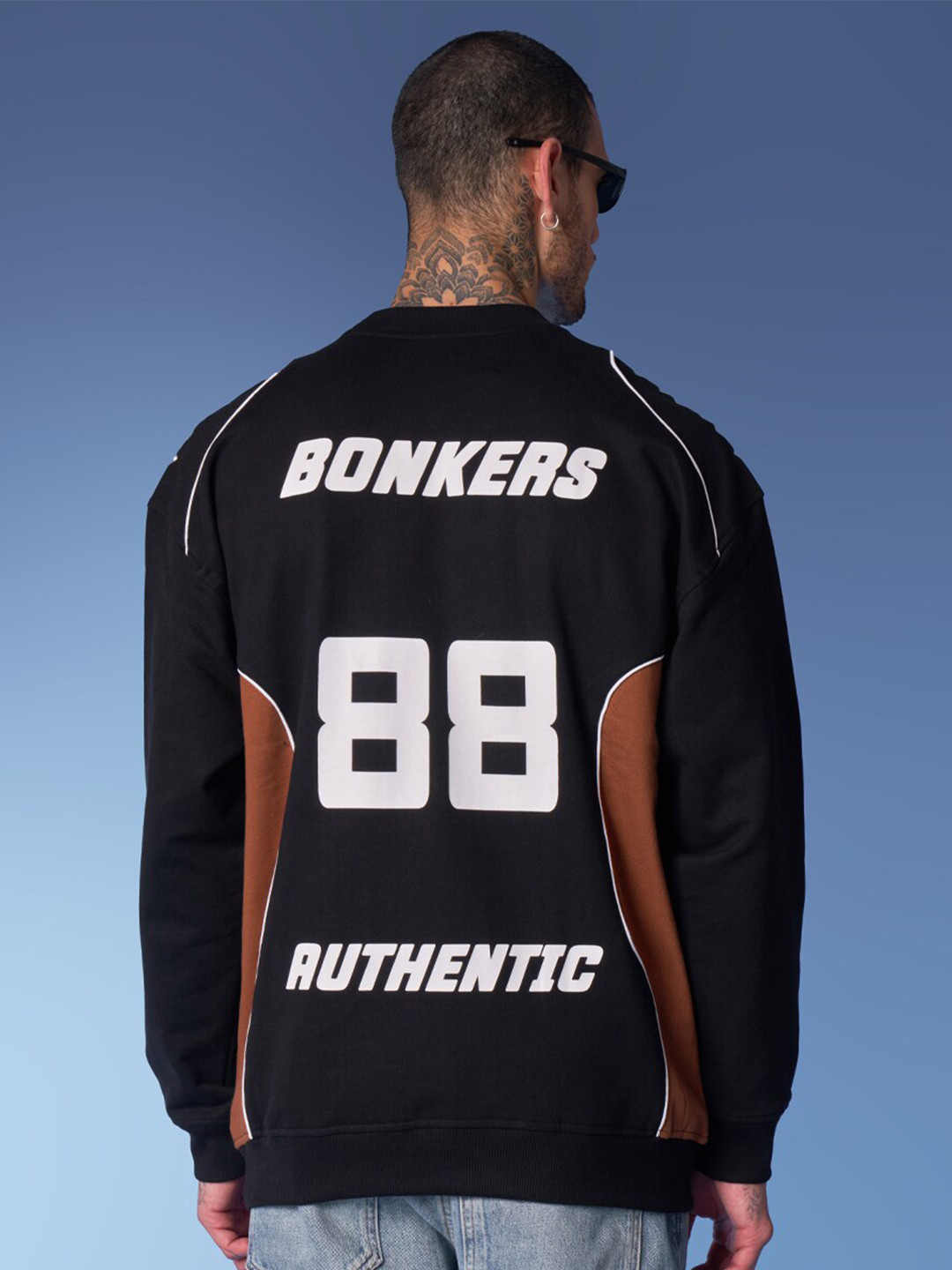 Buy Bonkers Corner Typography Printed Pullover Cotton Sweatshirt ...