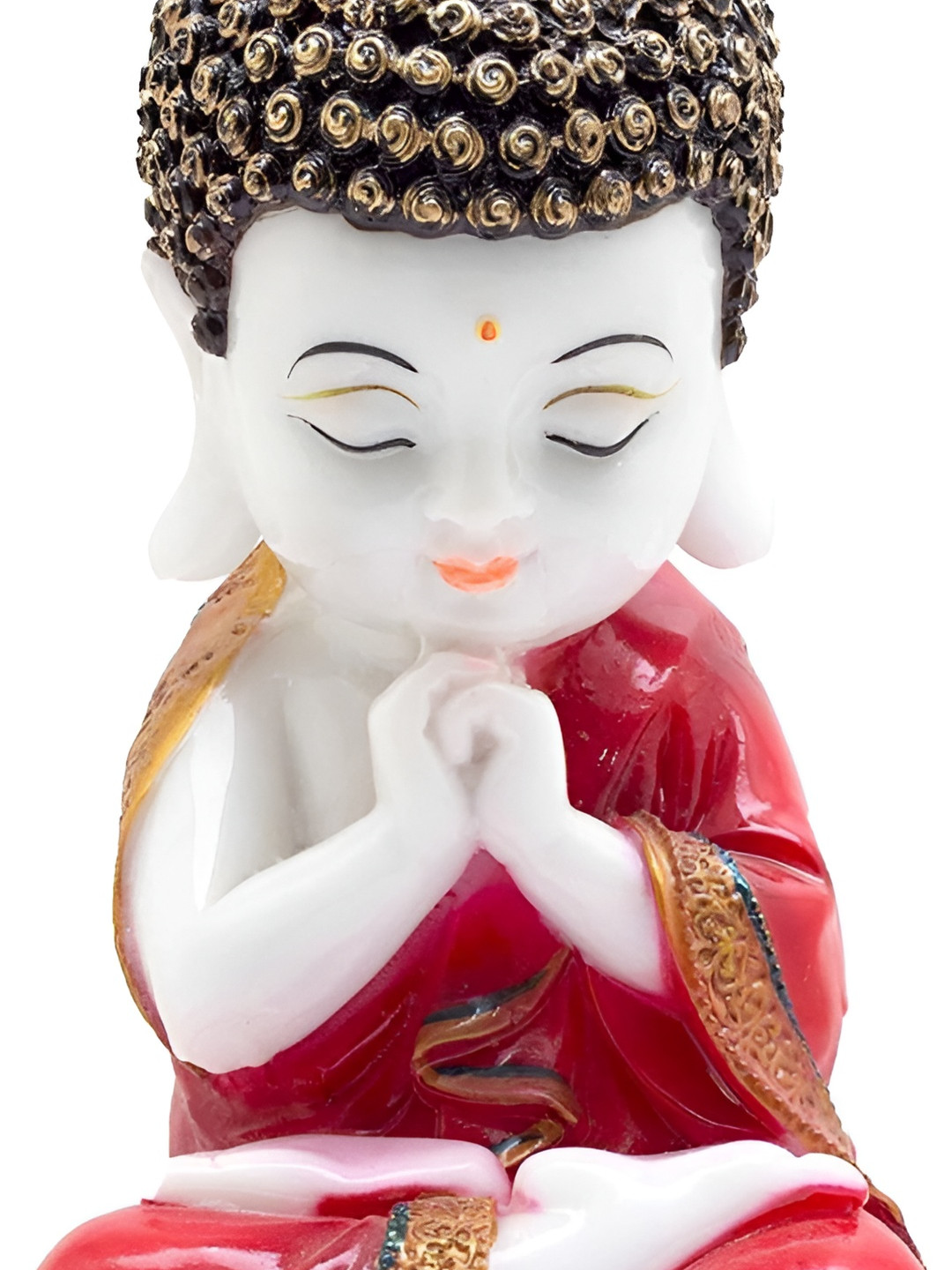 Buy GW CREATIONS Red & White Buddha Idol Showpiece - Showpieces for ...