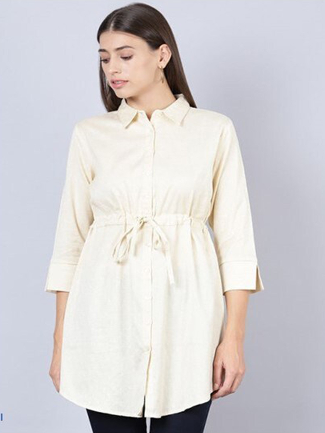 Buy Aila Shirt Collar Cotton Tunic - Tunics for Women 26441540 | Myntra