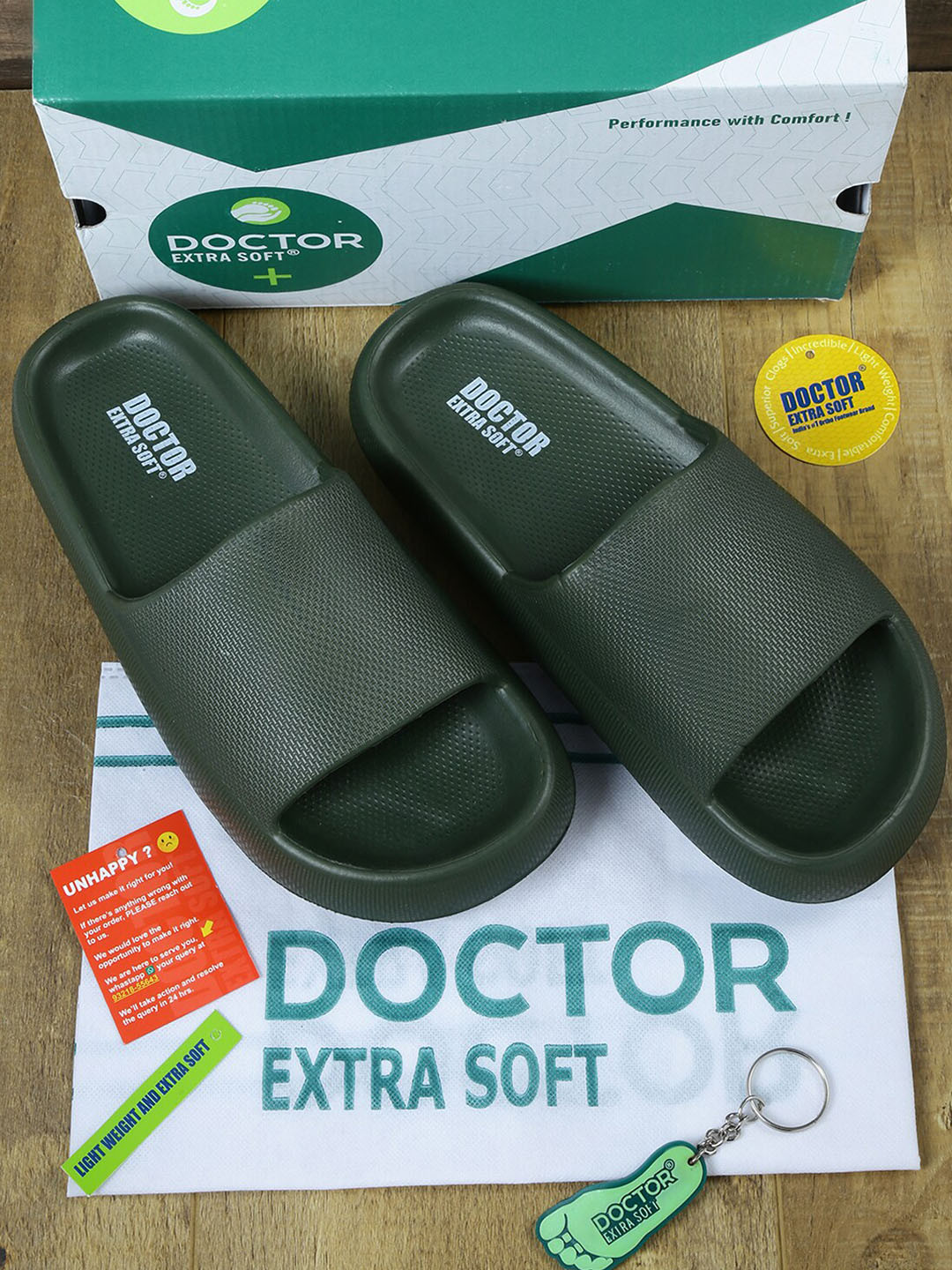 Buy DOCTOR EXTRA SOFT Men Ultra Soft Lightweight Rubber Sliders - Flip ...