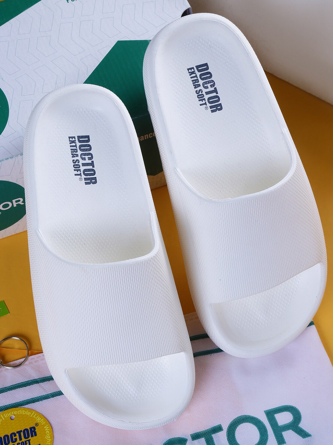Buy DOCTOR EXTRA SOFT Men Ultra Soft Lightweight Rubber Sliders - Flip ...