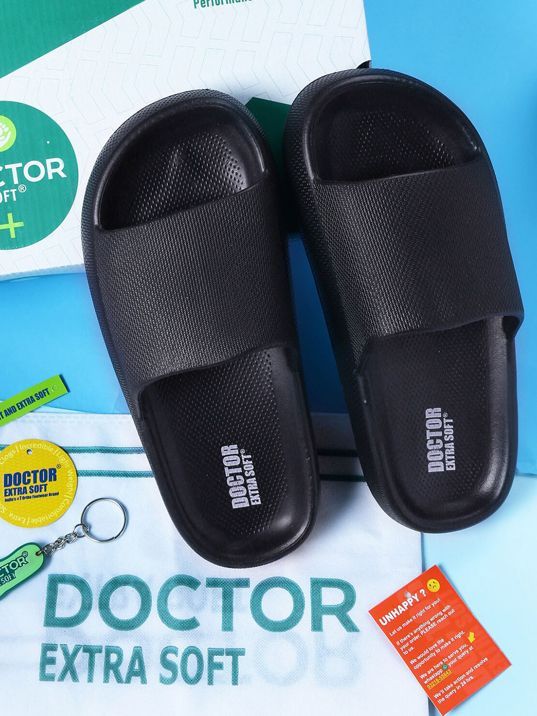 Buy DOCTOR EXTRA SOFT Men Ultra Soft Lightweight Rubber Sliders - Flip ...