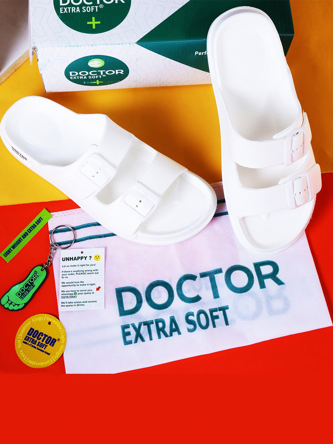 Buy DOCTOR EXTRA SOFT Men Classic Cushion Lightweight Rubber Sliders ...