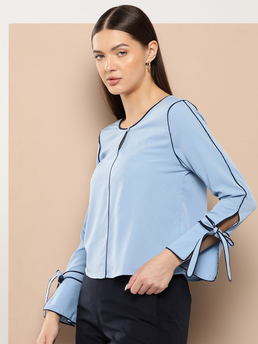 Buy Chemistry Slit Sleeve Top - Tops for Women 26462162 | Myntra