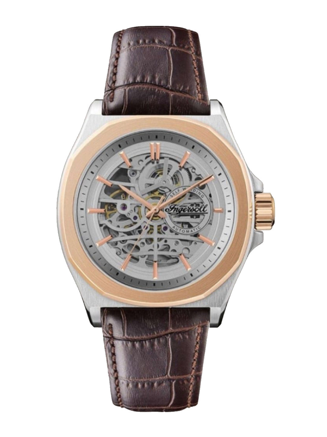 Buy Ingersoll Men Skeleton Dial & Leather Analogue Automatic Motion ...