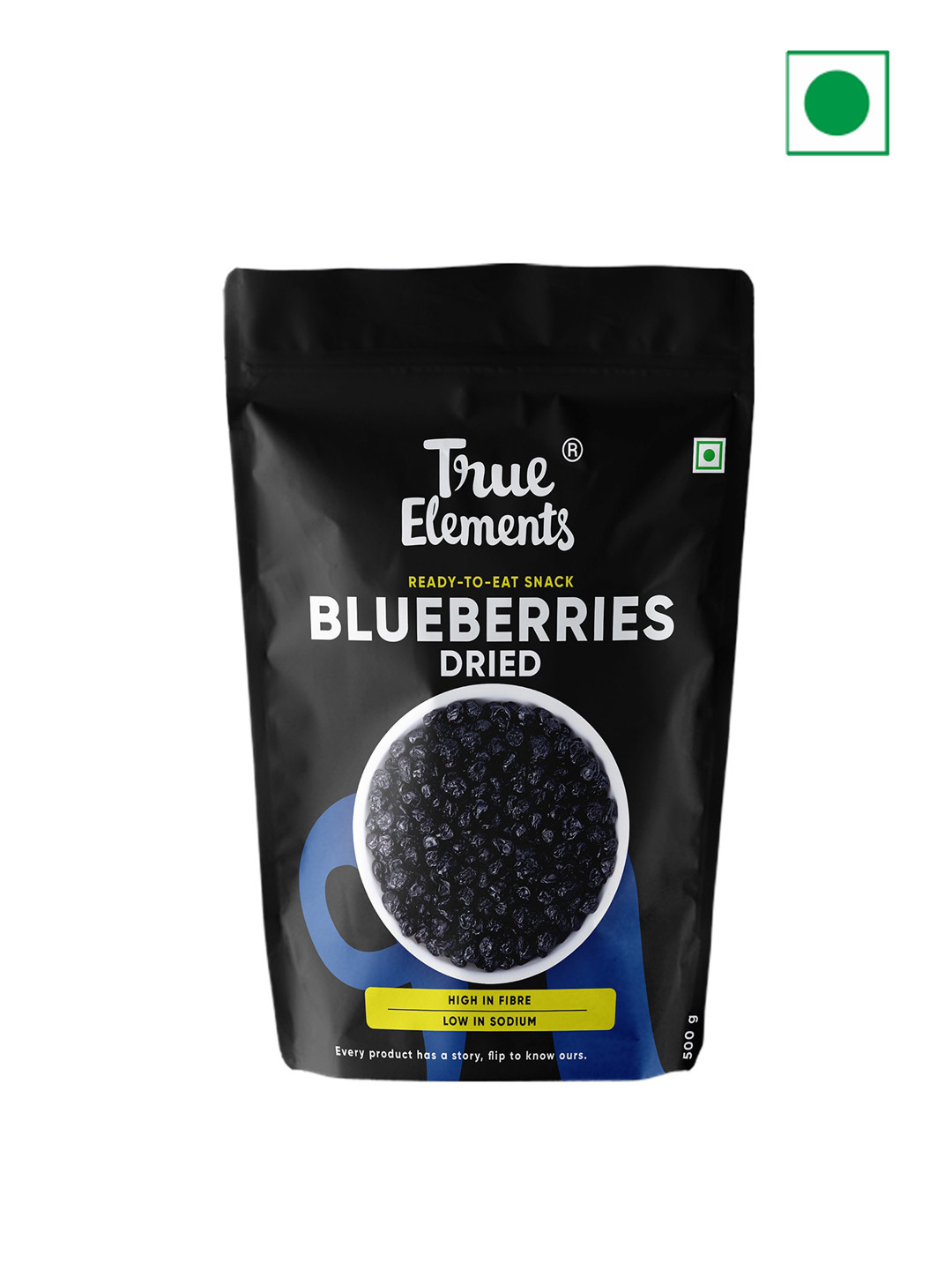 Buy True Elements Dried Blueberries 500gm - Nuts Seeds And Dried Fruits ...