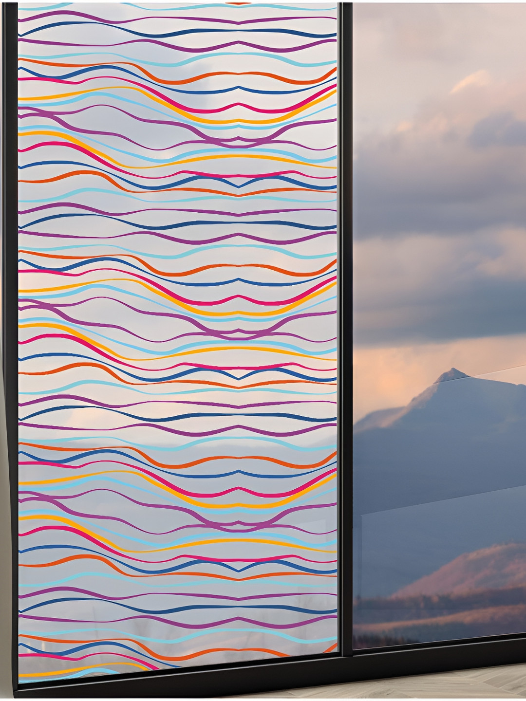 Buy CVANU Transparent & Pink Printed Plastic Self Adhesive Waterproof ...