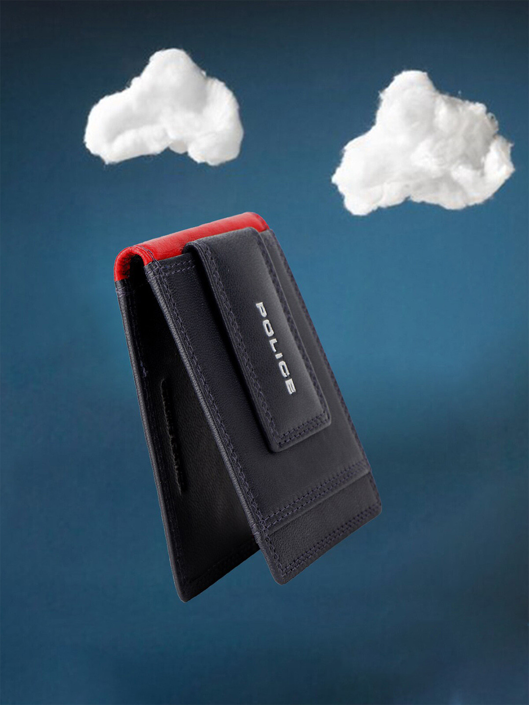 Buy Police Men Typography Printed Leather Two Fold Wallet - Wallets for ...