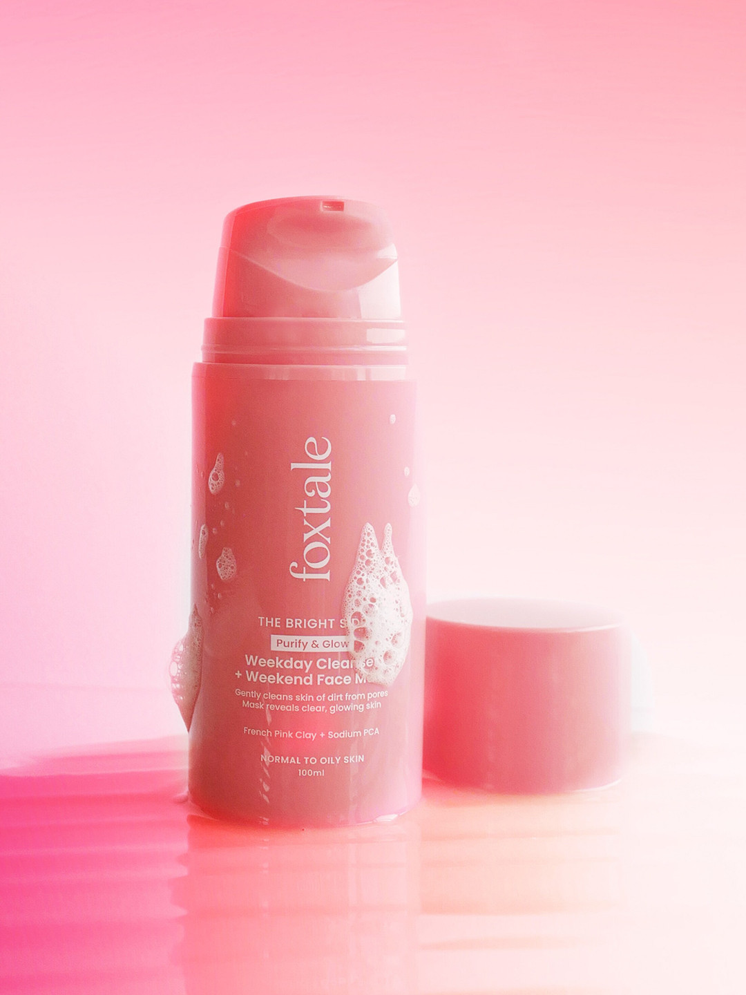 Buy FoxTale Purify & Glow Cleanser + Mask For Deep Cleanses Pores 100ml ...