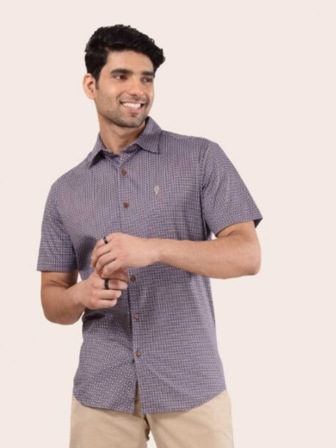 Buy Melvin Jones Comfort Slim Fit Pure Cotton Checked Casual Shirt ...