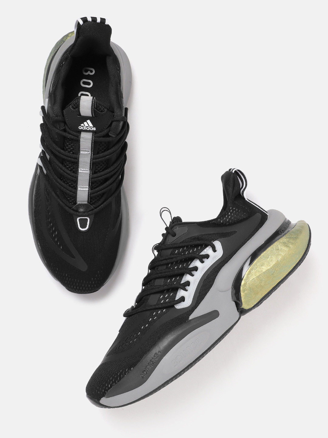 Buy ADIDAS Men Woven Design Alpha Boost V1 Running Shoes - Sports Shoes ...