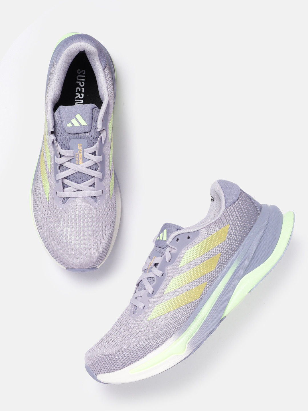 Buy ADIDAS Women Woven Design Round Toe Supernova Control Running Shoes ...